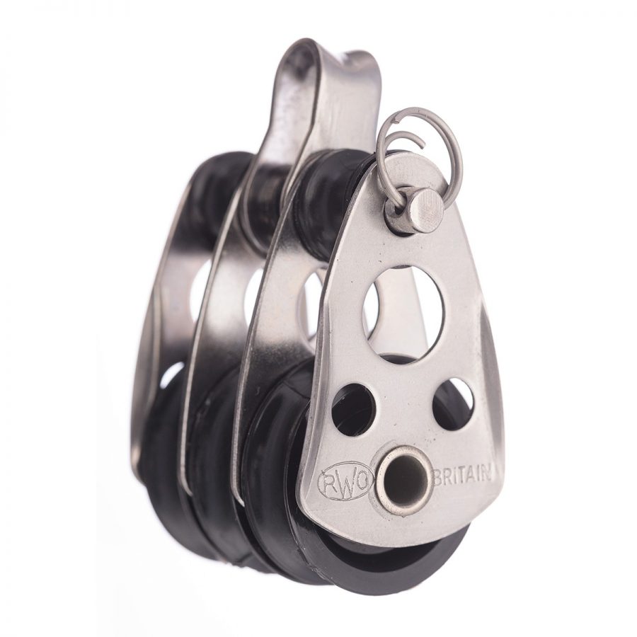 R1100 - 25mm Block Treble & Shakle (Pk Size: 1) - RWO Marine